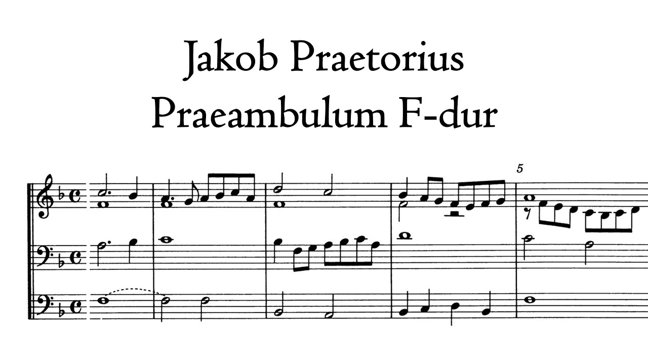 Praetorius - Praeambulum F-Dur / F Major - Schnitger organ ...