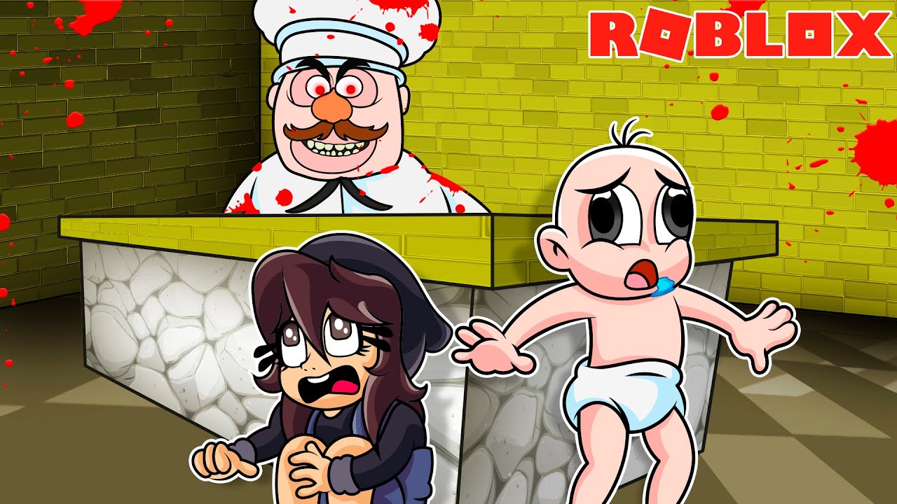 ESCAPA DEL MALVADO CHEF BENNY 😱😭 BEBE NOOB ESCAPA DEL RESTAURANTE DE ...