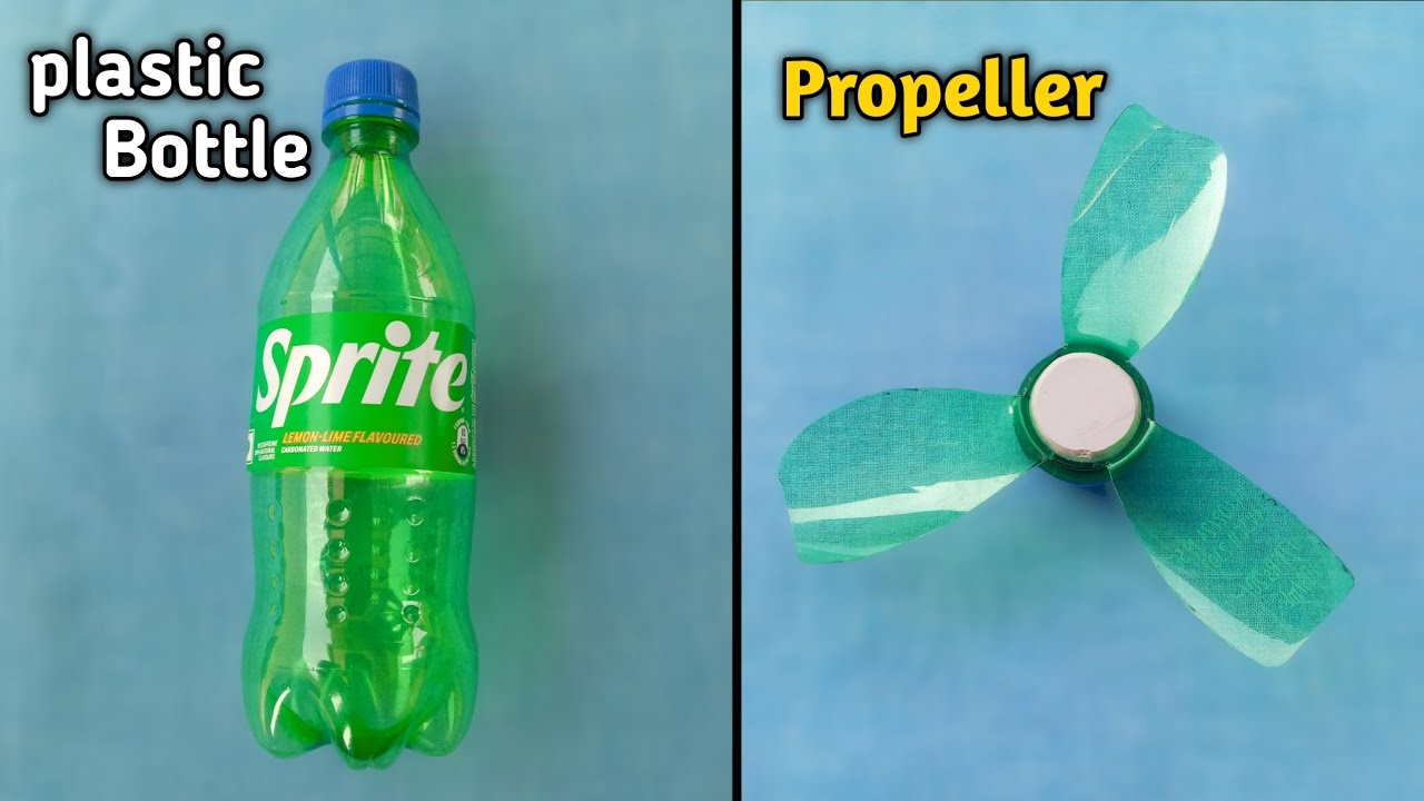 How To Make A Fan Propeller From Plastic Bottle At Home - YouTube