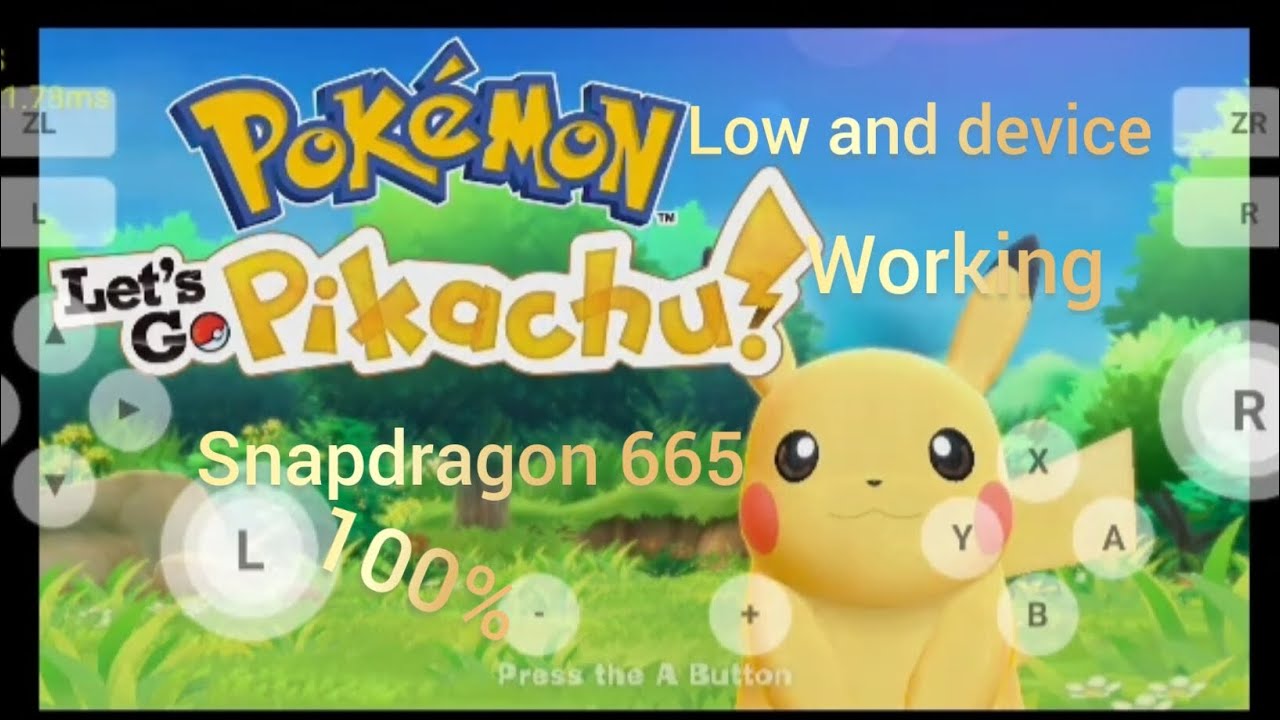 let's go Pikachu working on Android low and device 🤤 #gameplay - YouTube