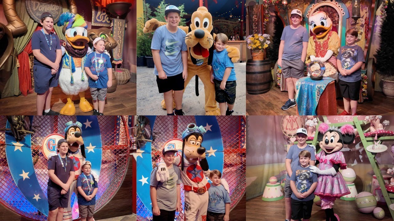 Circus Pluto Minnie Mouse Daisy Duck Goofy Donald Duck Meet & Greets ...