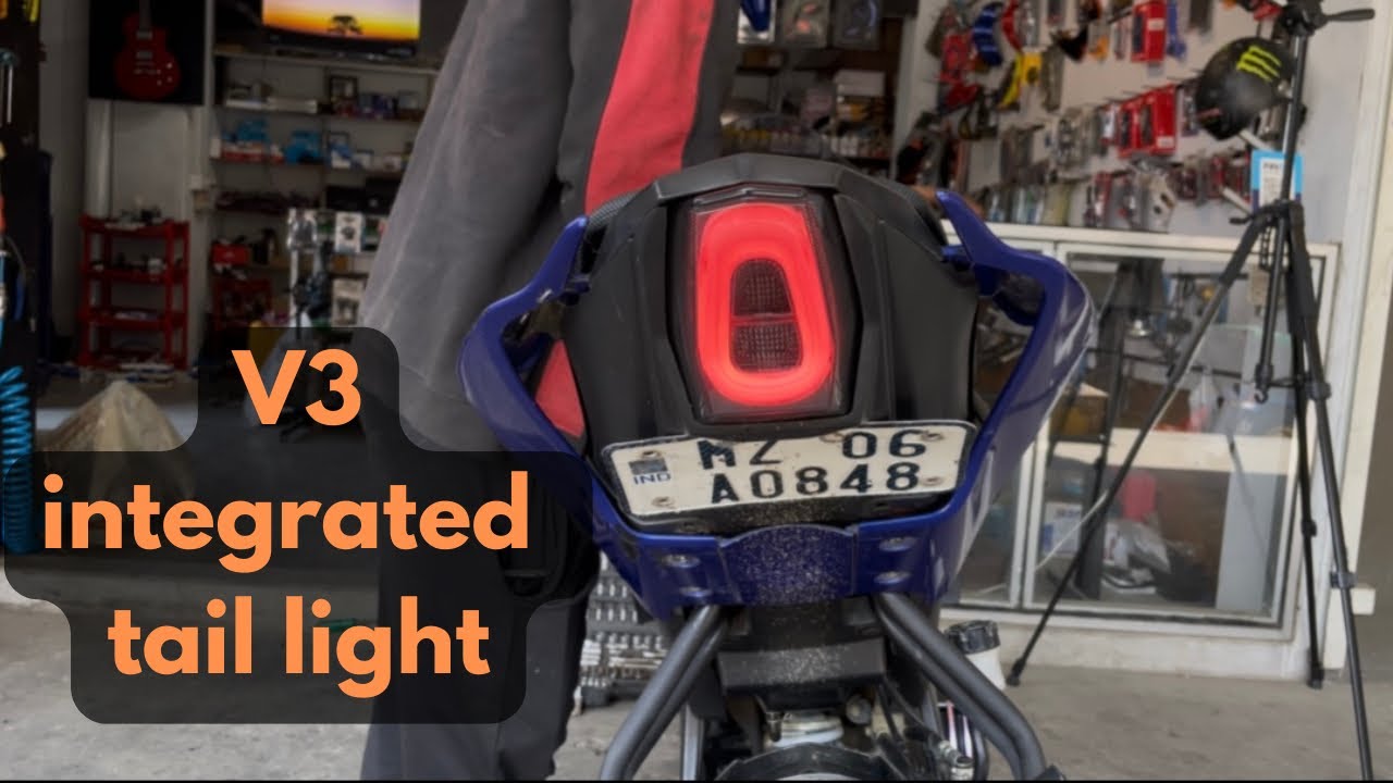 v3 integrated tail light 🤩 - YouTube
