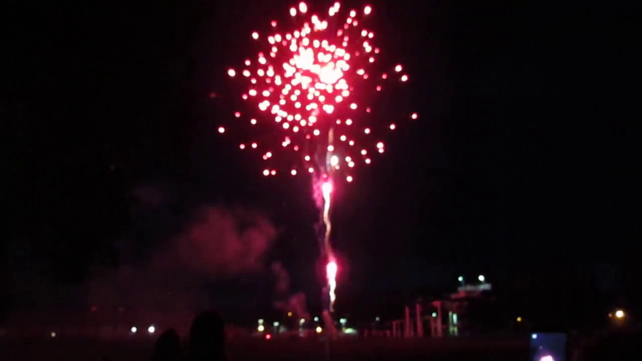 Fireworks For The 1st of July Canada Day Celebration, At The Water Park ...