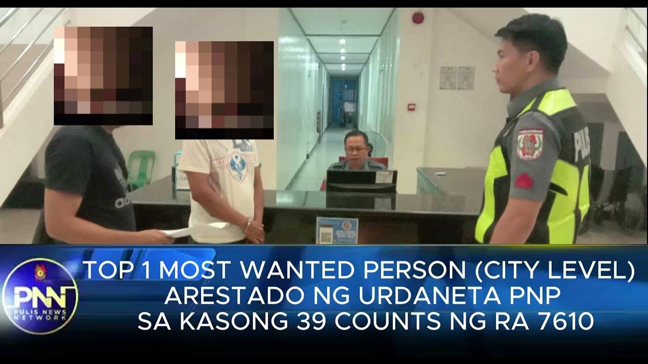 TOP 1 MOST WANTED PERSON CITY LEVEL ARESTADO NG URDANETA PNP SA KASONG PAGLABAG 39 COUNTS NG RA ...