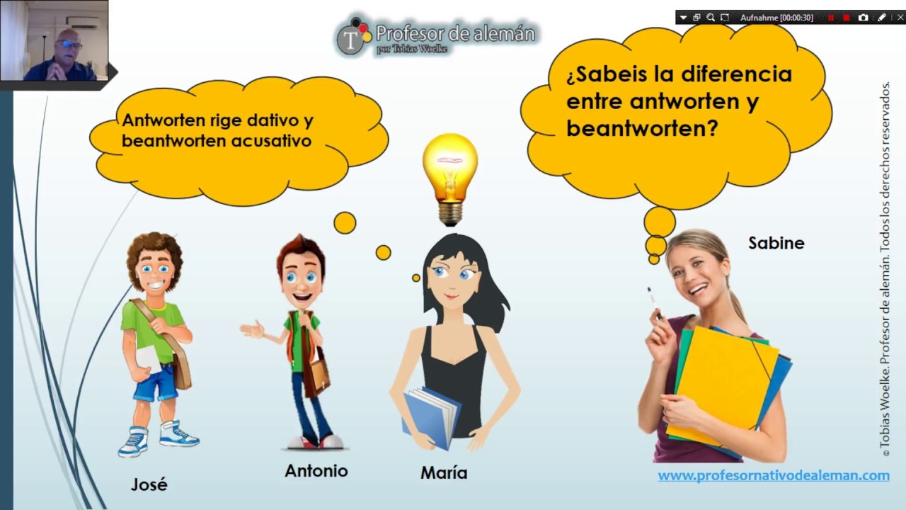 ¿Cual es la diferencia entre "antworten" y "beantworten"? - YouTube