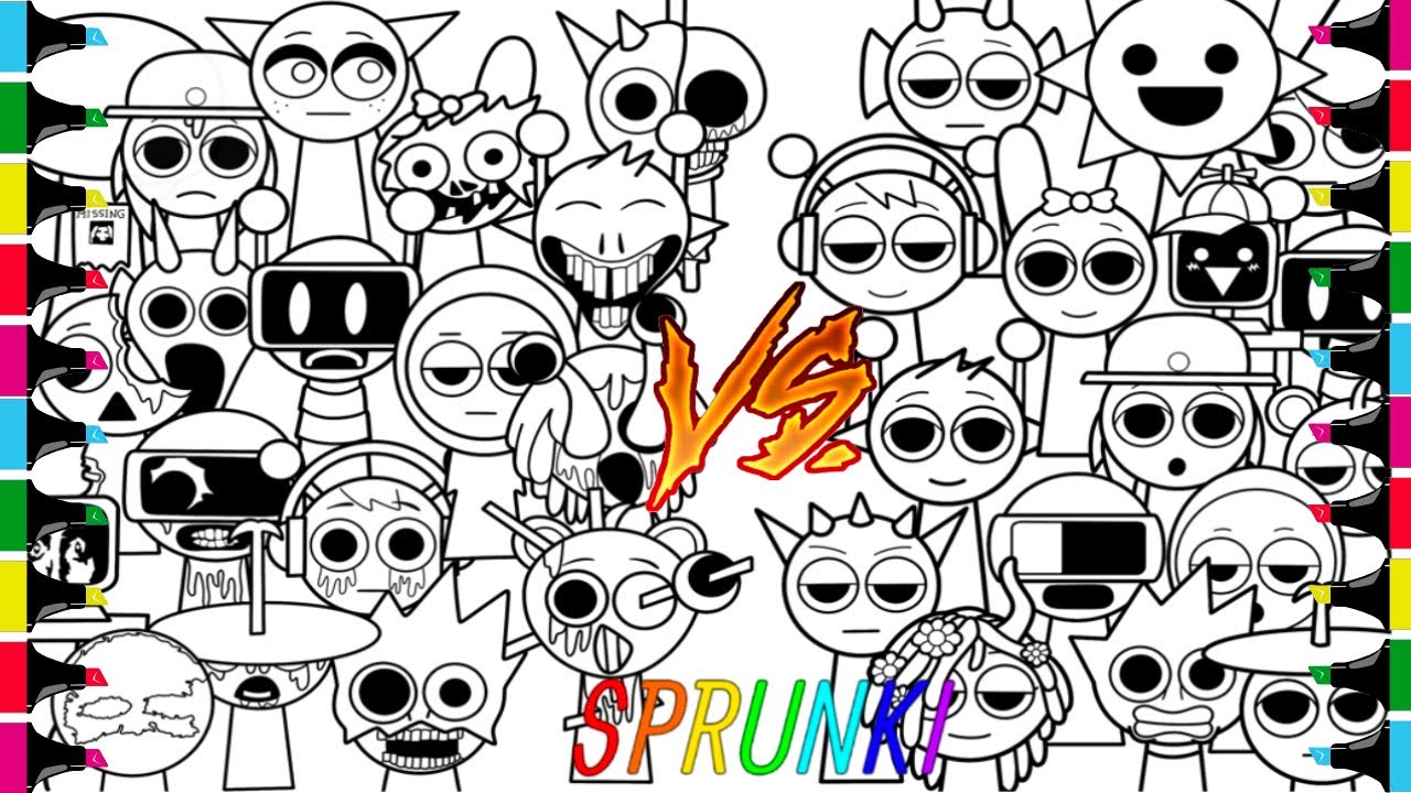 INCREDIBOX SPRUNKI New Coloring Pages | How to Color ALL SPRUNKI ...
