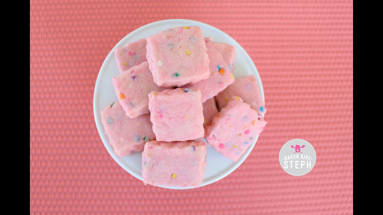 CONFETTI SHORTBREAD COOKIES || Shortbread Cookies || Fairy Bites - YouTube