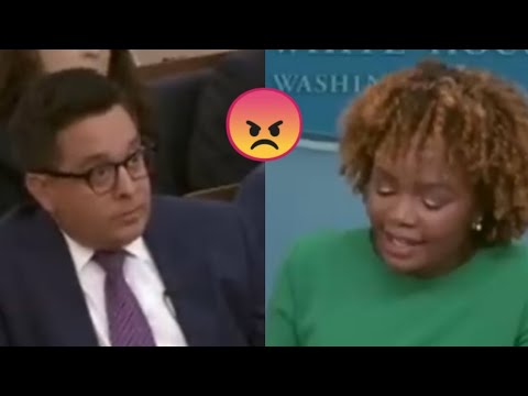 Karine Jean-Pierre was ruined by an angry reporter in EPIC RANT ...