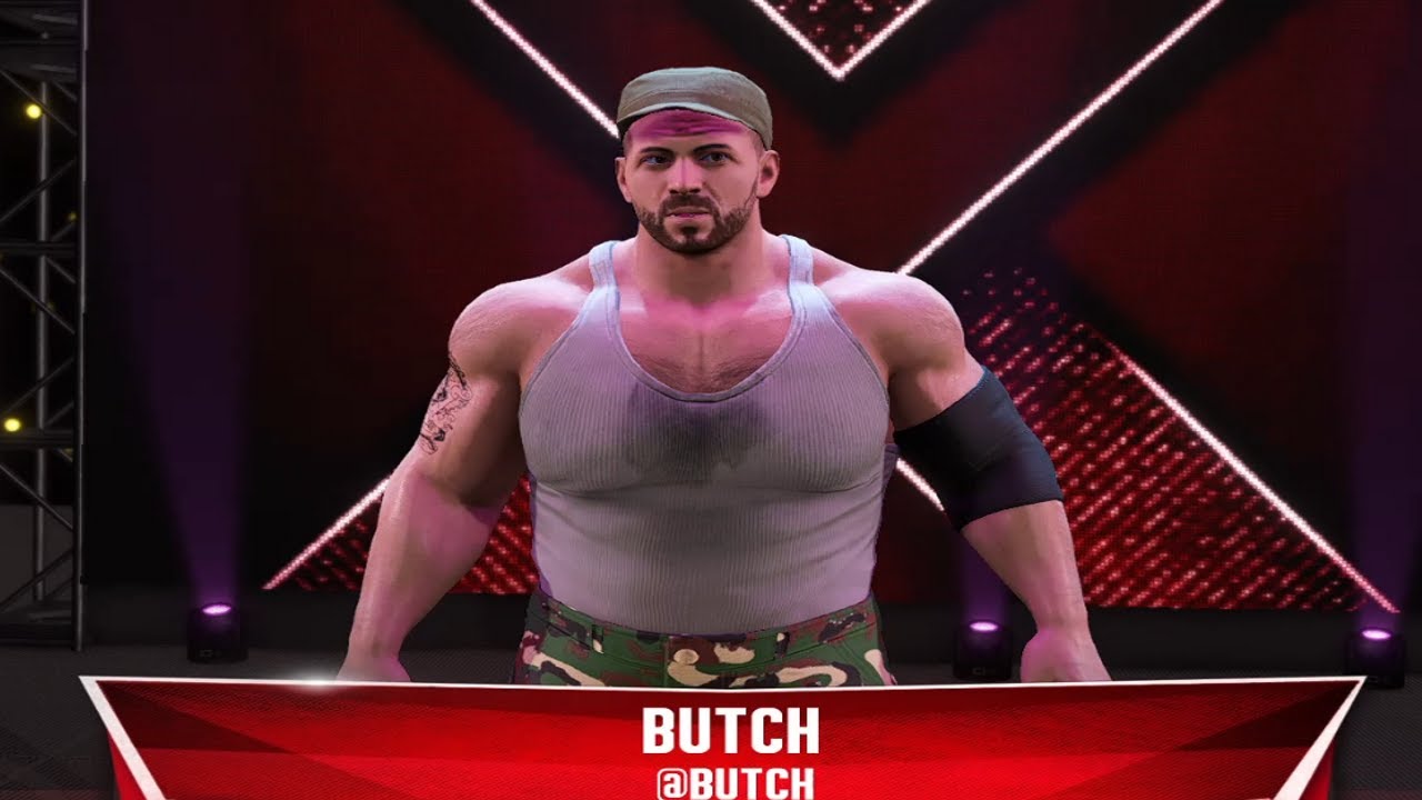 WWE 2k22 BushWacker Butch Entrance - YouTube