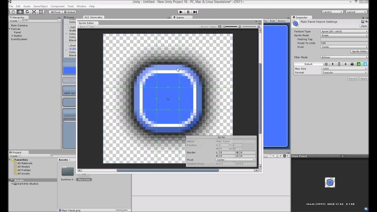 GUI Generator demo of uGUI integration - YouTube