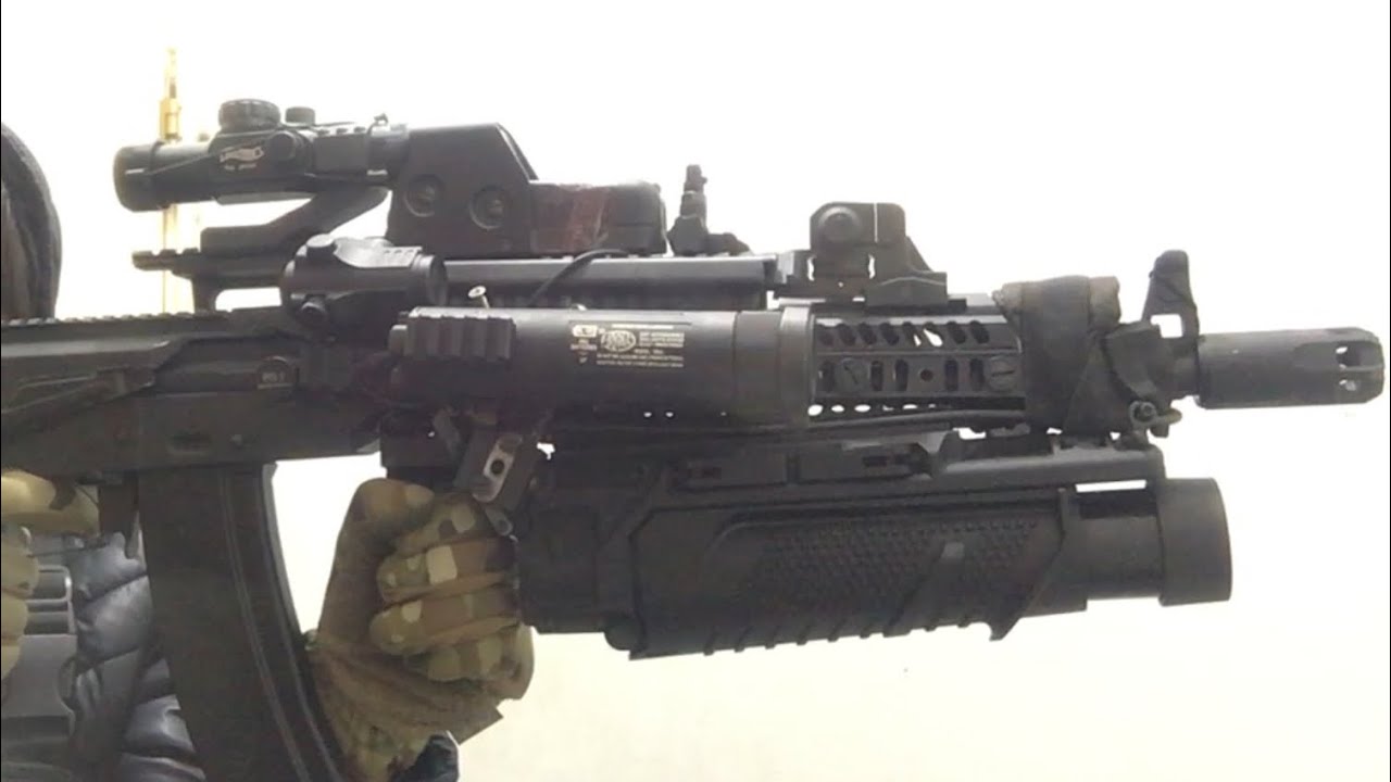 AK-74 40mm grenade launcher reloading - YouTube