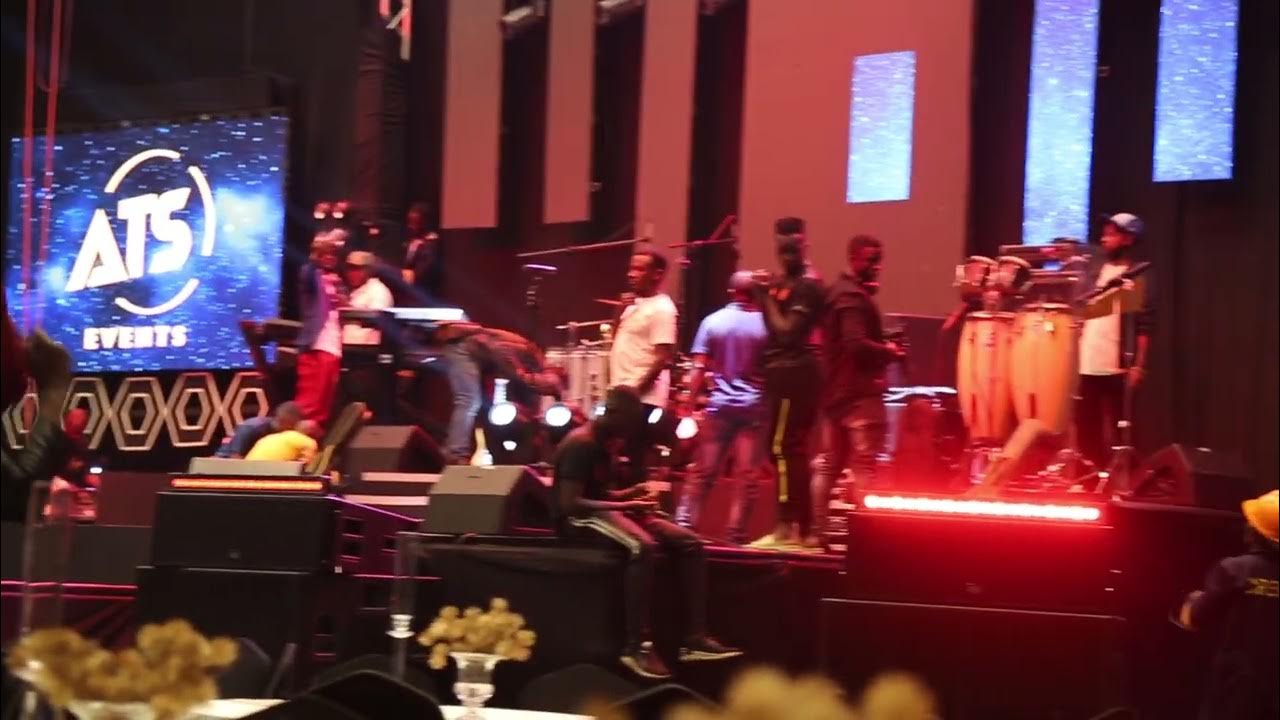 UB5 preparing for monic seka concert sound check at serena hotel kampala - YouTube
