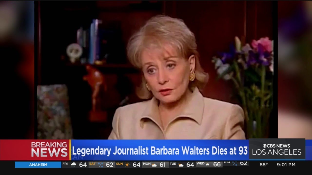 Legendary Journalist Barbara Walters dies at 93 - YouTube