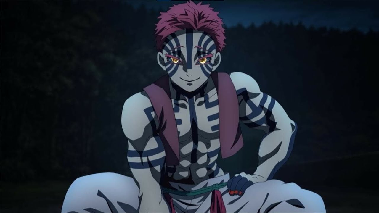 Fighting Akaza from demon slayer in jumputi - YouTube