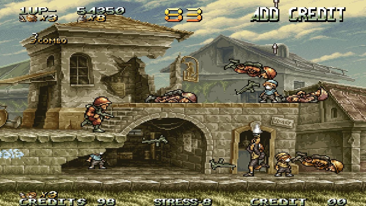 Aqua Ippan (Metal Slug Style) Retro Arcade Shmup! Gameplay - YouTube