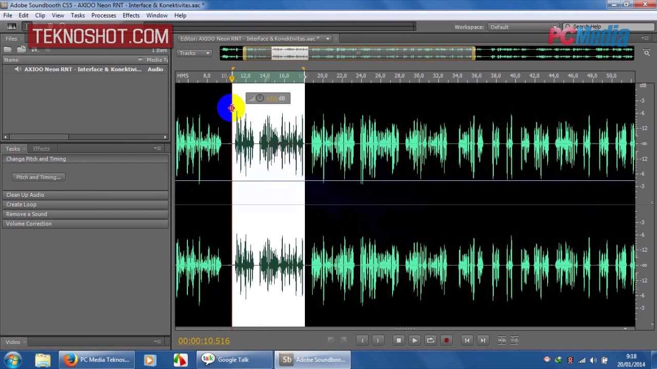 Menyamarkan Suara Menggunakan Adobe Soundbooth | Tutorial by PC Media ...