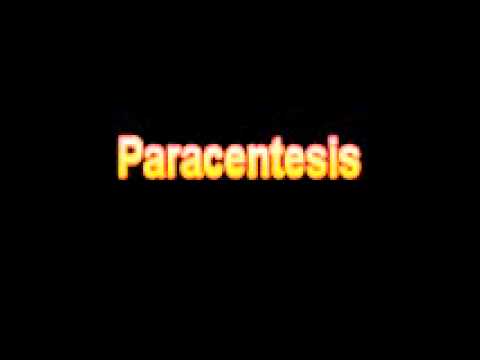 What Is The Definition Of Paracentesis Medical School Terminology ...