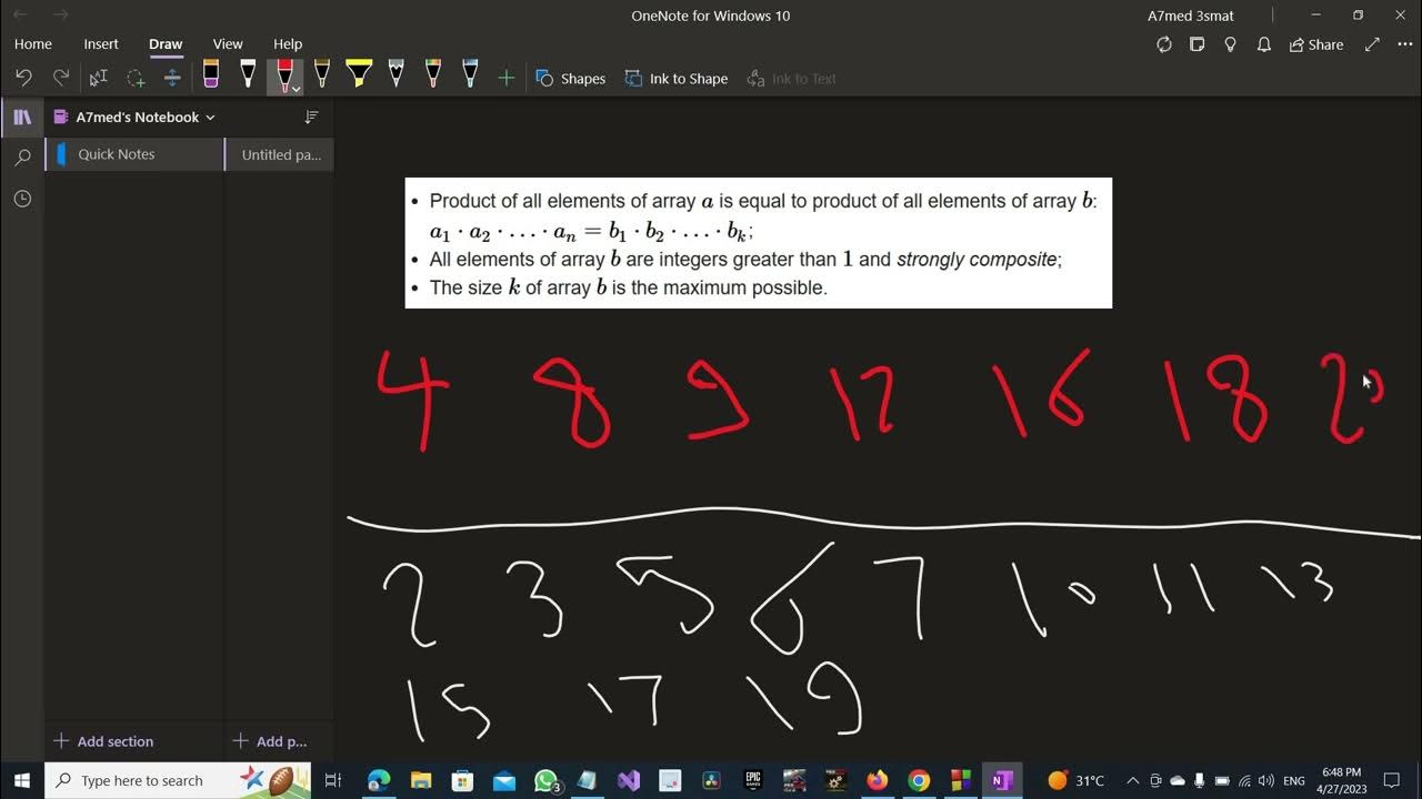 C. Strongly Composite Codeforces Round 868 (Div. 2) in Arabic | شرح - YouTube