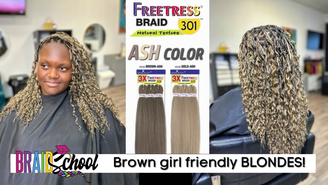 Brown Girl Friendly Blonde Braid Mixes 🤩 | Ft. Freetress Braid 301 ...