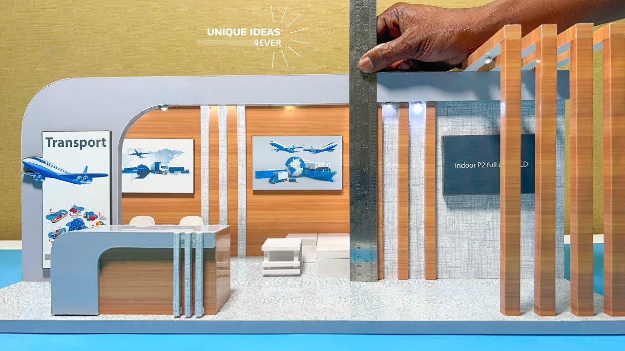 DIY 3-Side Open Stall Design | Exhibition Stall Design | Unique Stall ...