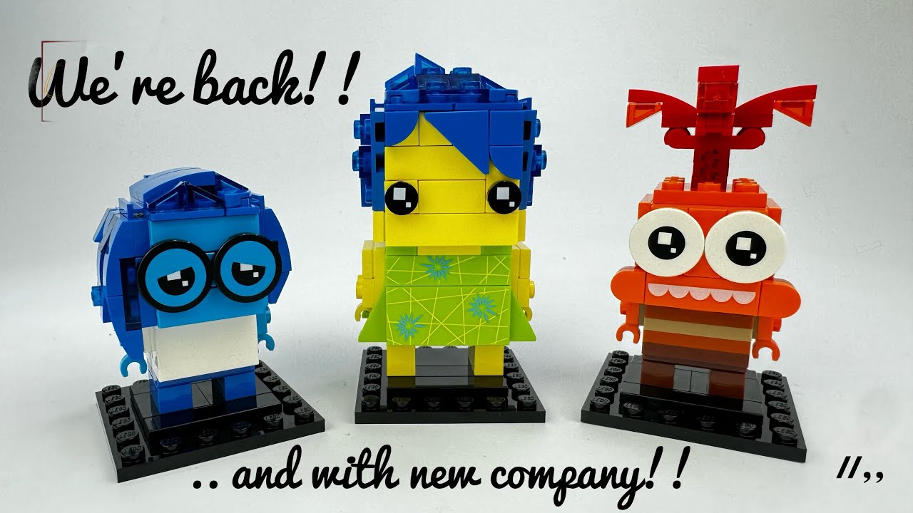 LEGO BrickHeadz Collection - Sadness, Joy, Anxiety (Inside Out 2) - YouTube
