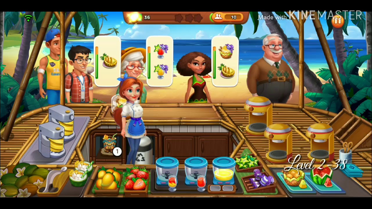 Level 2-36, 2-37 , 2-38 , 2-39 , 2-40 Cooking Joy 1 - Tiki Bar Chapter ...
