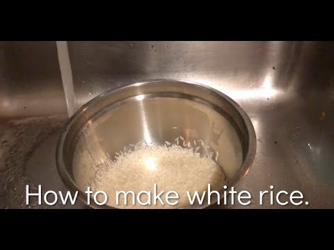 HOW TO MAKE WHITE RICE!! (BEGINNER) - YouTube