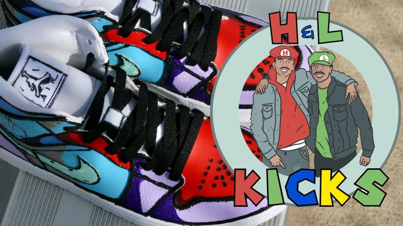 Custom Cartoon Jordan 1s For No Fatigue ️🖍 - YouTube