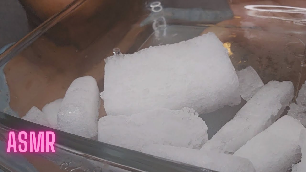 ASMR Shaved Ice Sticks and shaved Ice Block - YouTube