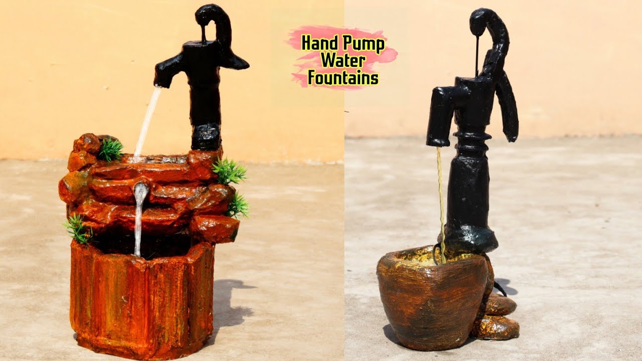 DIY Amazing Old Model Handpump Waterfalls | Latest Homade Water ...