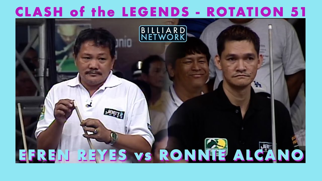EFREN REYES vs RONNIE ALCANO | ROTATION - 61 | Clash of the LEGENDS ...
