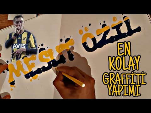 EN KOLAY GRAFFİTİ NASIL YAPILIR? MESUT ÖZİL YAZDIM.