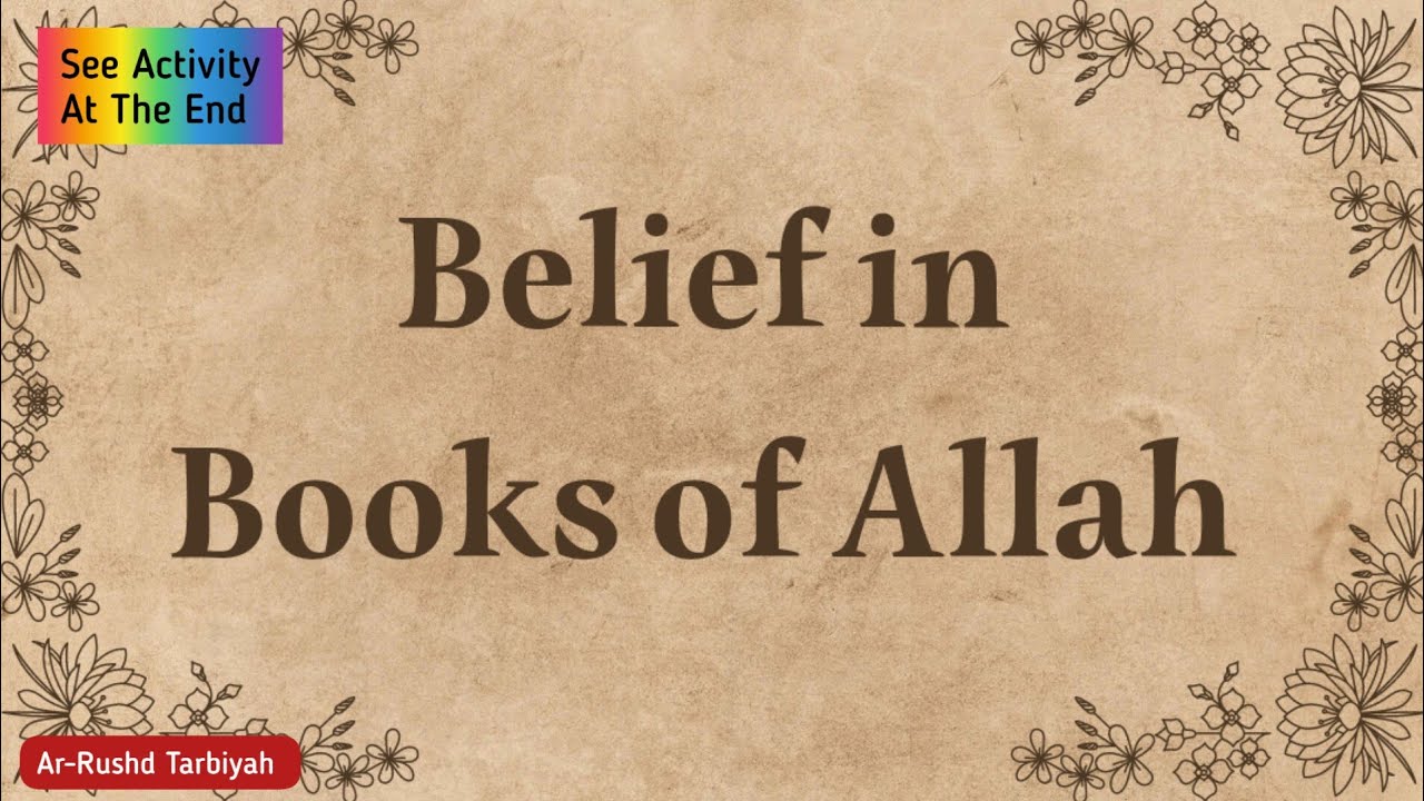 Belief In The Books of Allah| Islamic Topic with Activity in English ...