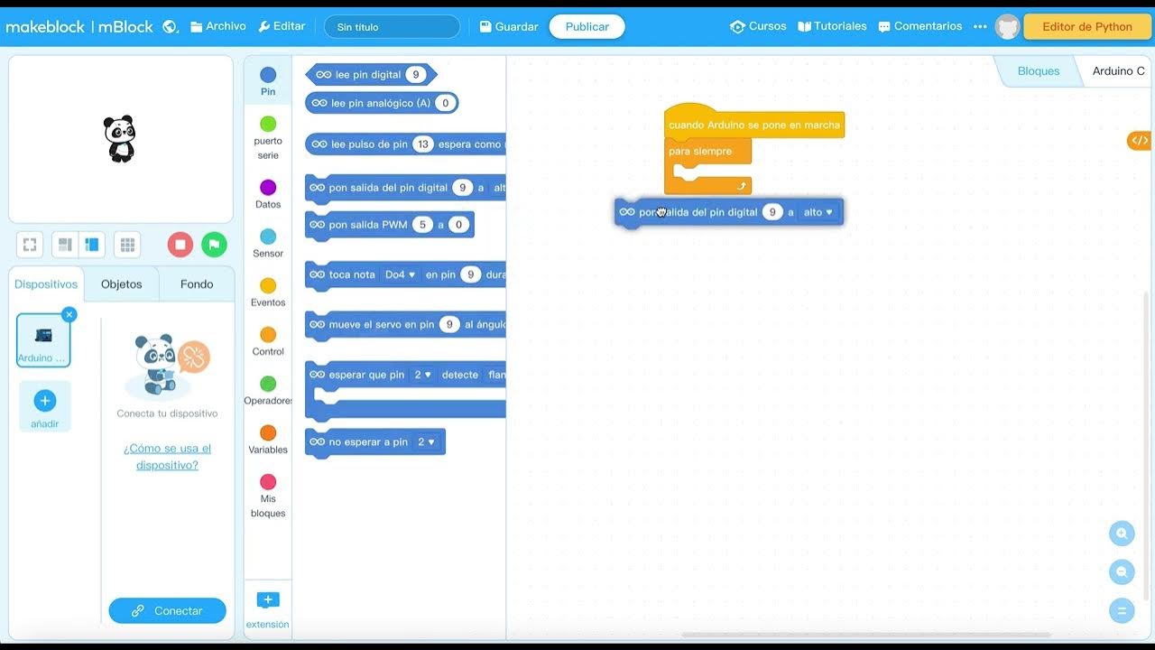 Actividad 1: Proyecto parpadéo con mBlock y arduino - YouTube