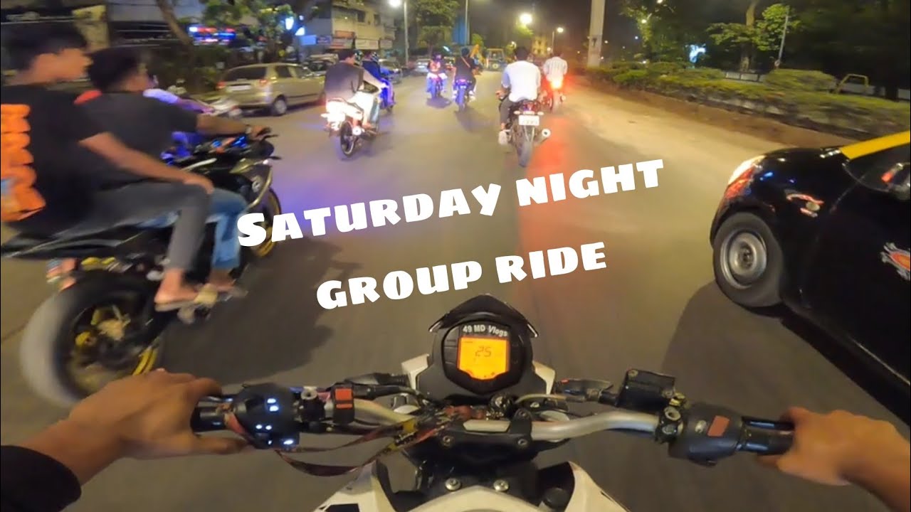 Saturday Night Group Ride⚡ || STUNT Riders Mil Gaya😱||#ktmblog # ...