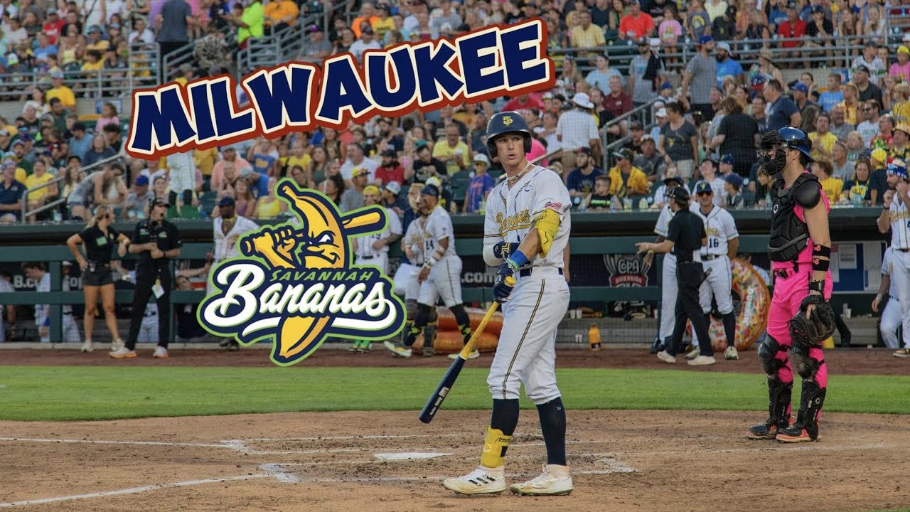 SAVANNAH BANANAS DOUBLE HEADER IN MILWAUKEE - YouTube