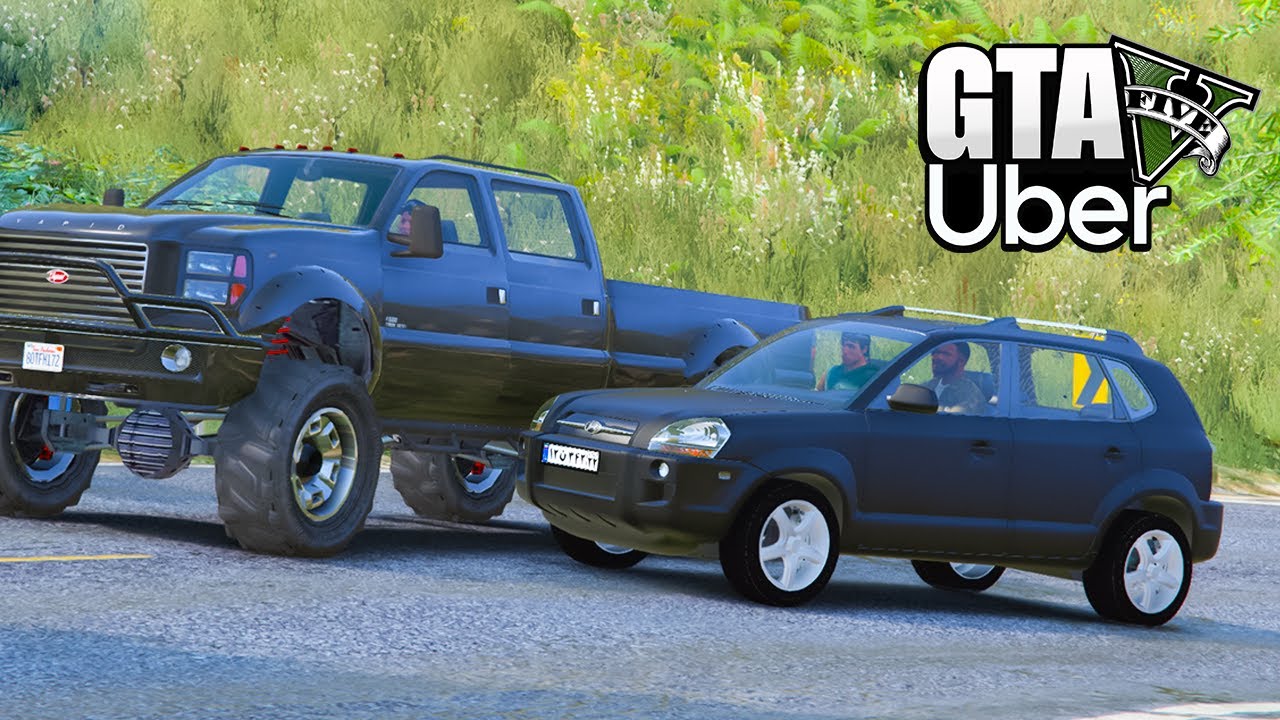 GTA V - UBER | Trabalhando na UBER com o TUCSON! - G27 - YouTube