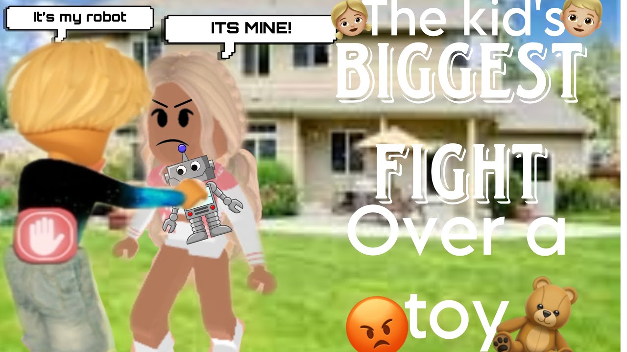 The kids biggest fight over a toy (club Roblox rp) - YouTube