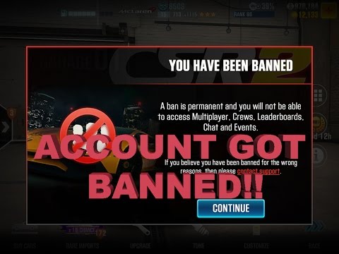 MY ACCOUNT GOT BANNED!! PART 1 | CSR RACING 2 - YouTube