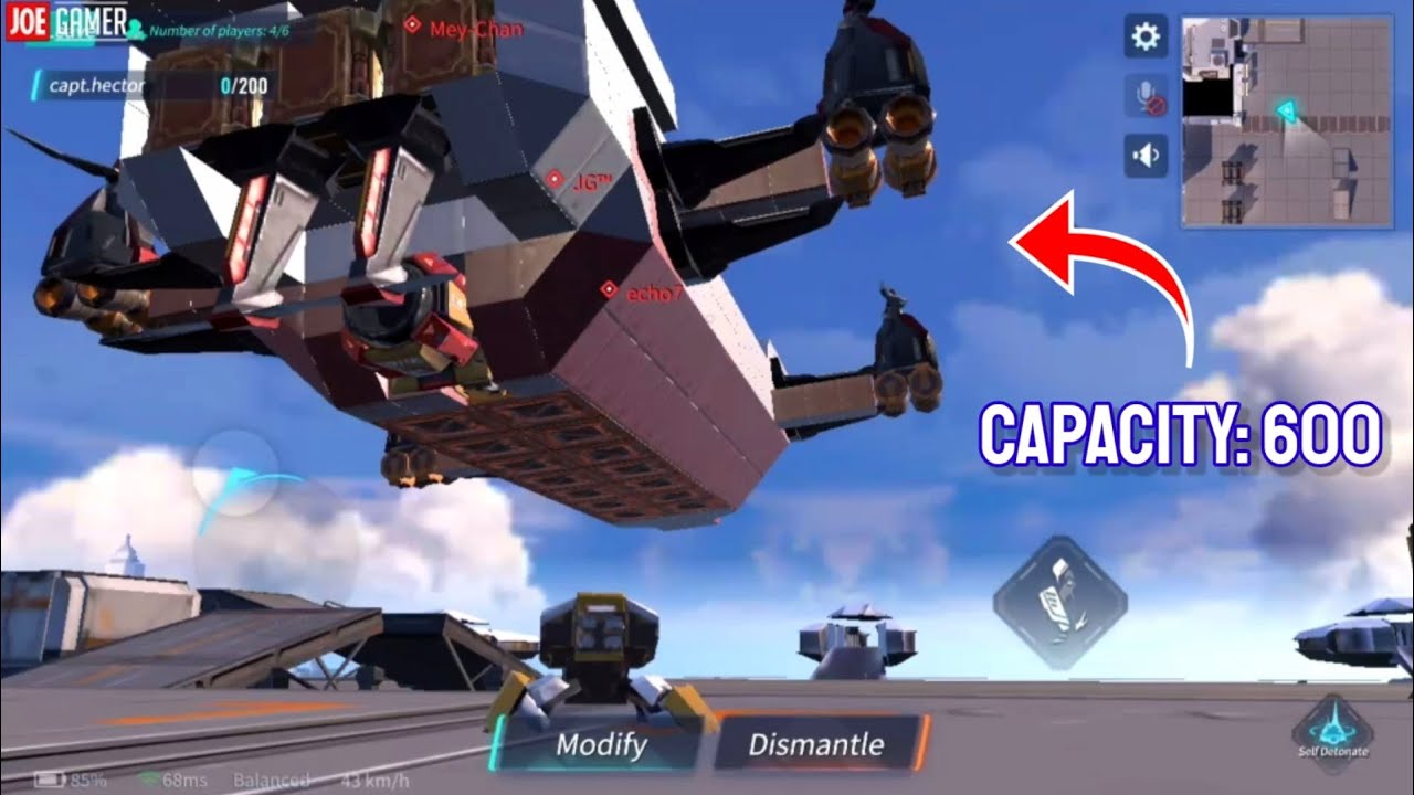 Astracraft Large ship assemble test - YouTube