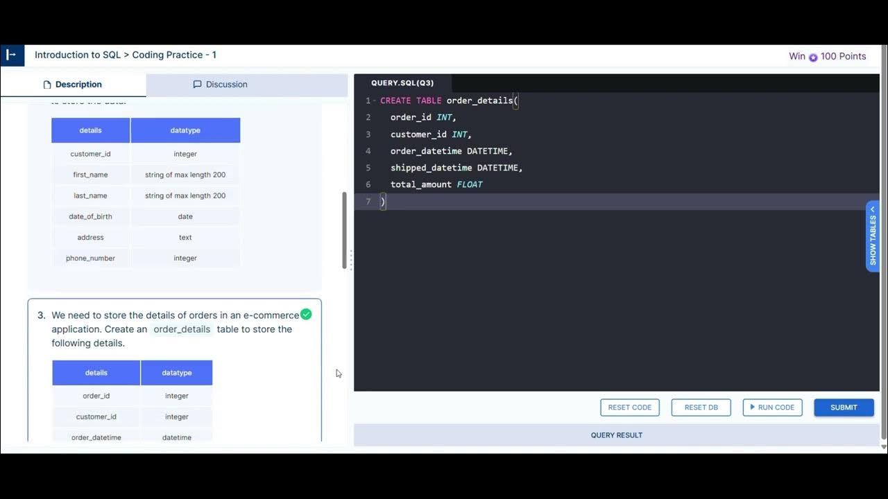 Sql Coding Practice 1 Nxtwave Ccbp 40 Youtube