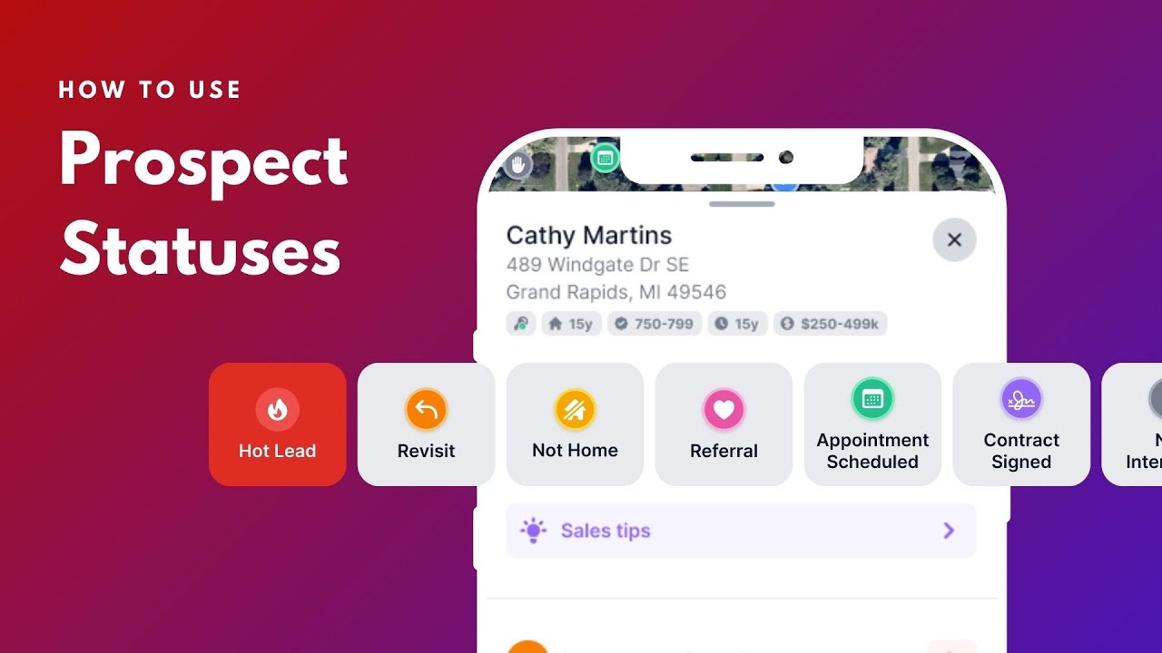 How to set a status on a prospect - YouTube