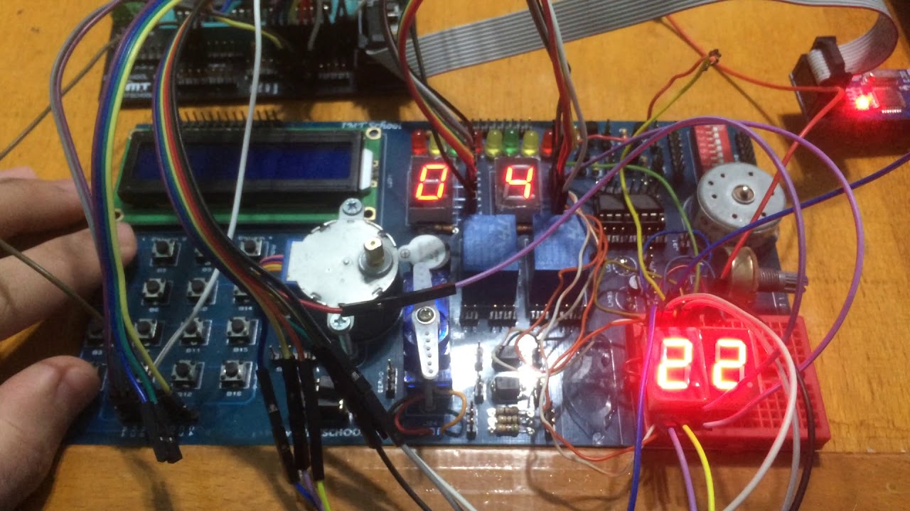 Stopwatch application with atmega32 - YouTube