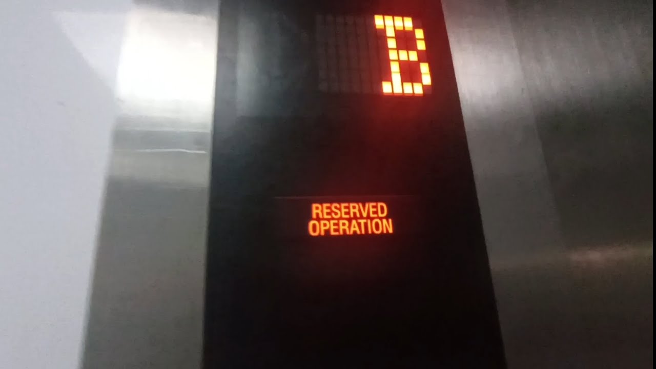 Mitsubishi Elevator Reserved Operation Mode - YouTube