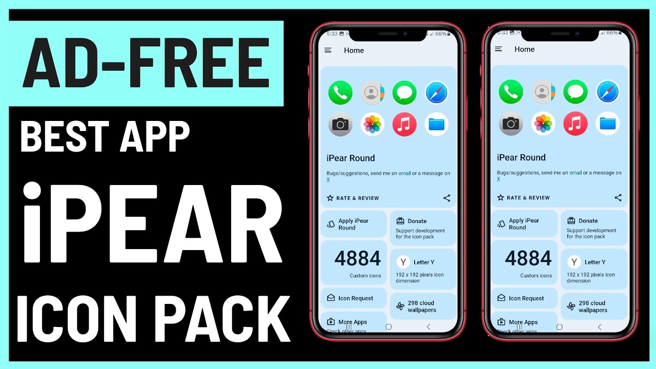 Best Free Paid iPear Icon Pack App for Android - YouTube