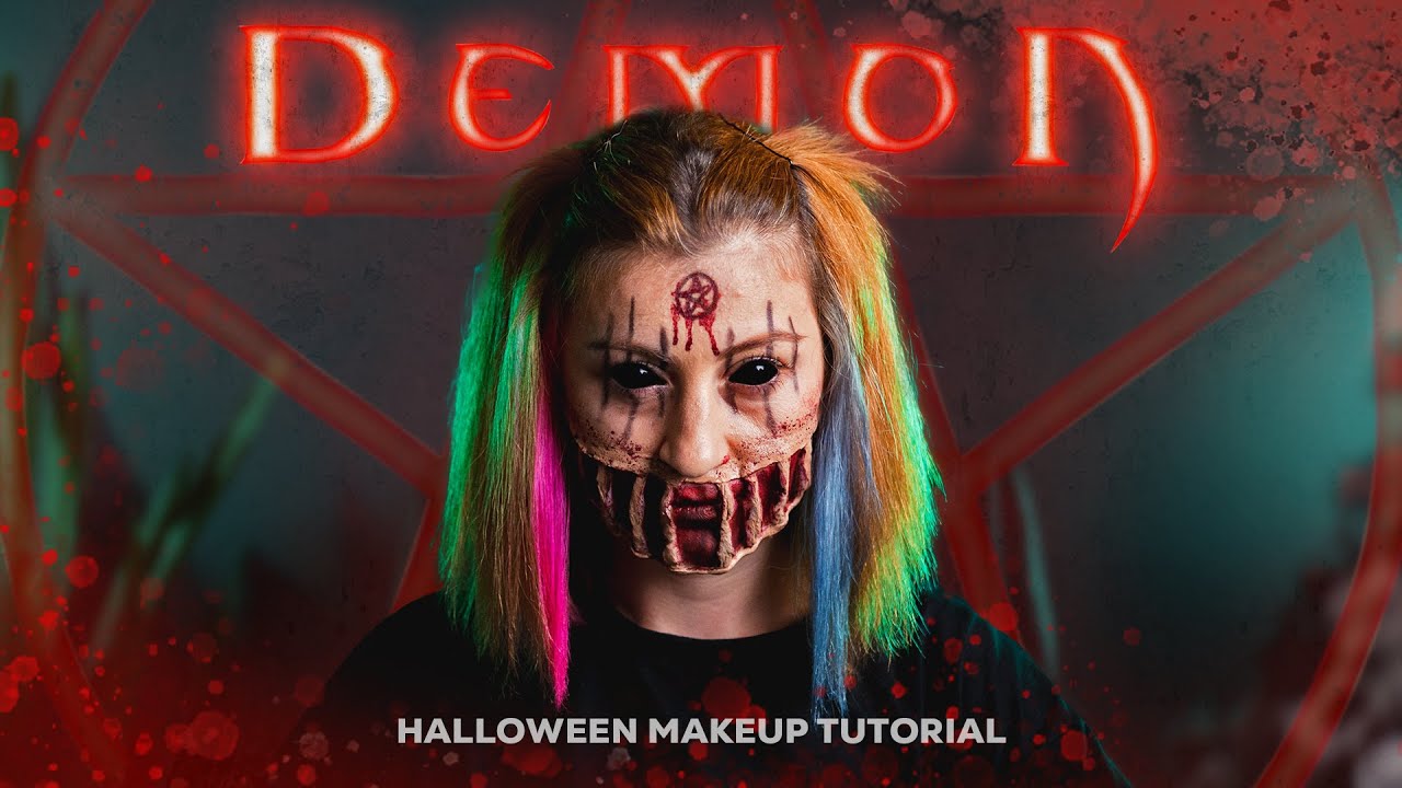 How to make the Demon SFX Makeup for Halloween! | Şeytan SFX Makyajı ...