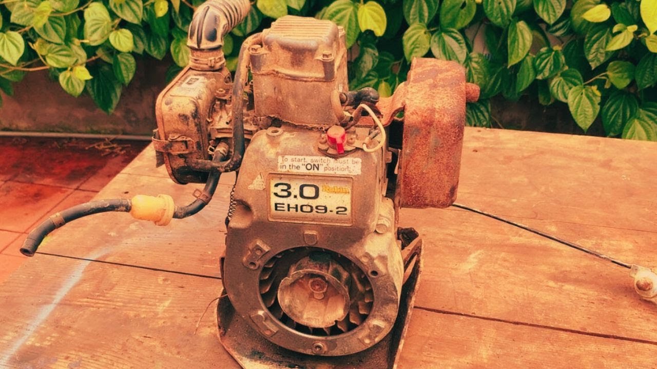 Restoration 4-Stroke Engine ROBIN EH09 // Restore Gasoline Compactor ...