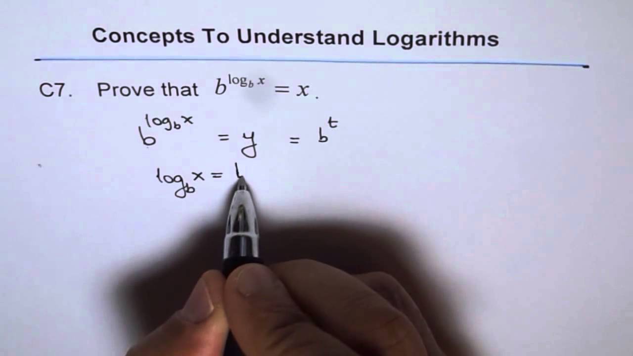Log As Exponent Laws Of Logarithms C8 YouTube