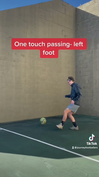 Improve your one touch passing with these drills! - YouTube
