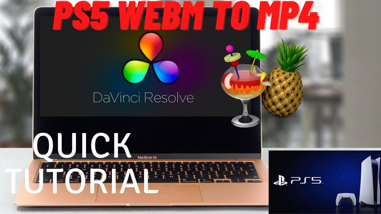 Tutorial PS5 clips convert Webm to MP4 on Mac Orginal colors - YouTube
